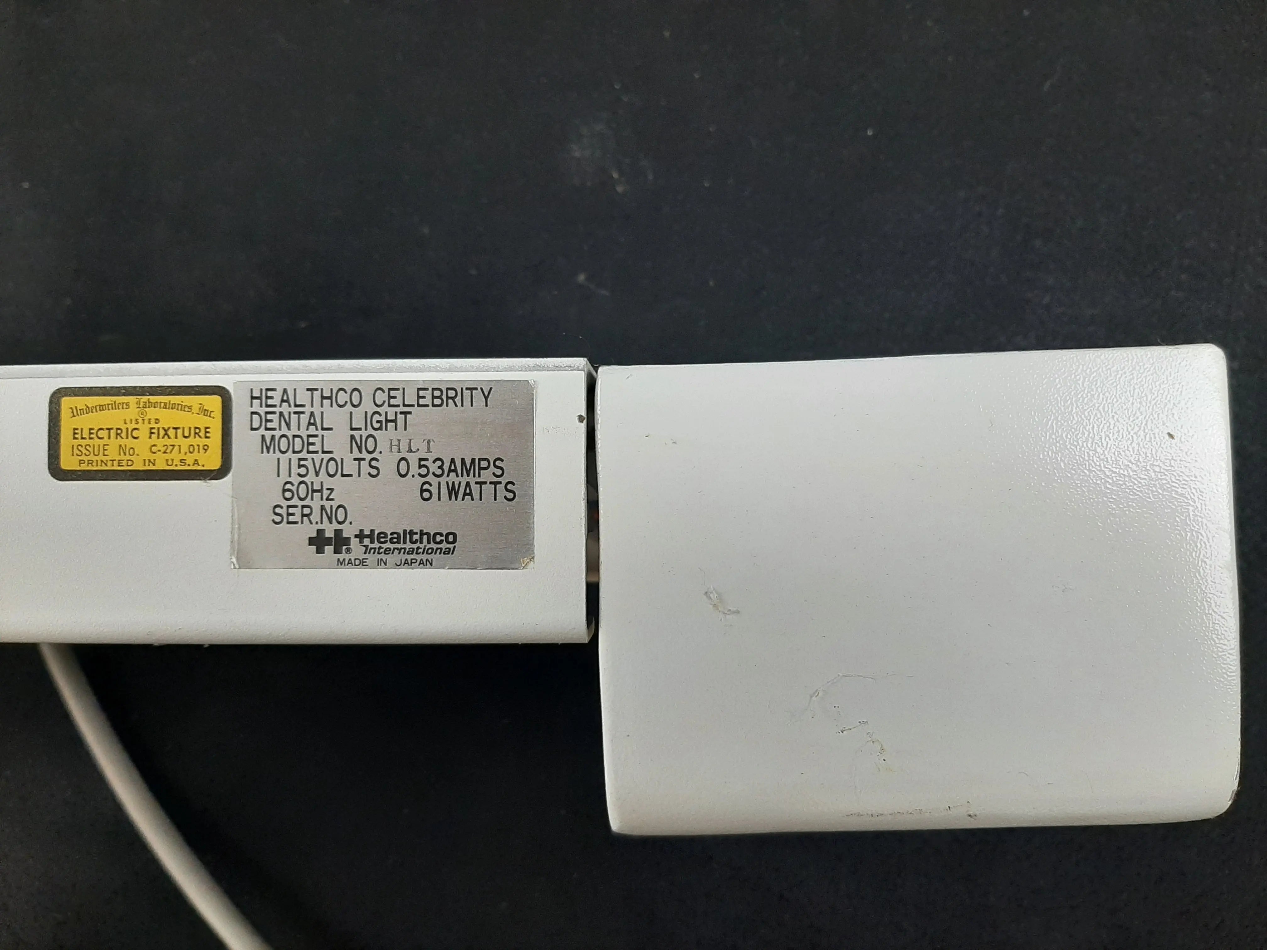 Healthco Celebrity Dental Track Light HLT Trolly Mount And Transformer ...