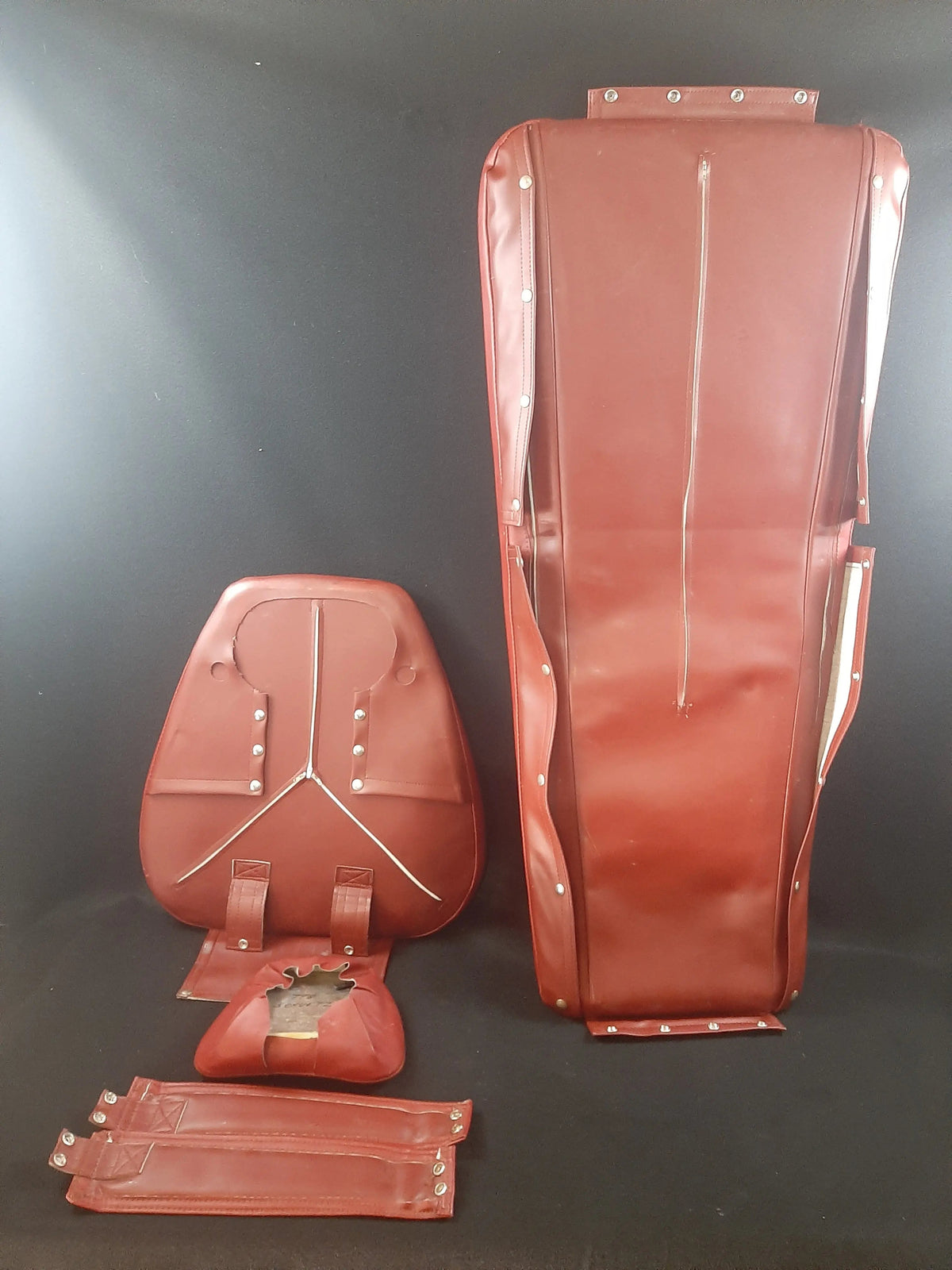 Schein Crusader Dental Chair Upholstery Burgundy - ABCDentalworks